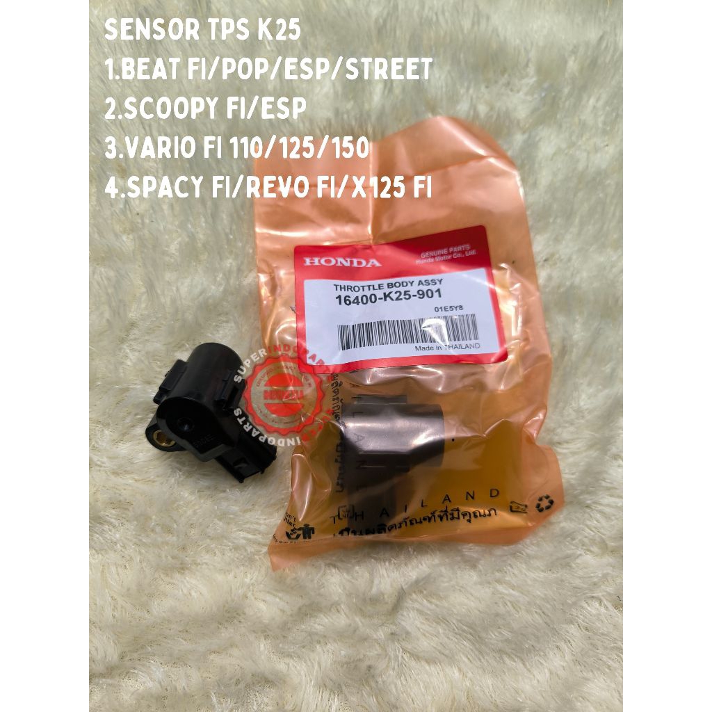 Jual SENSOR TPS K25 HONDA BEAT FI/POP/ESP/STREET SCOOPY FI/ESP VARIO FI ...