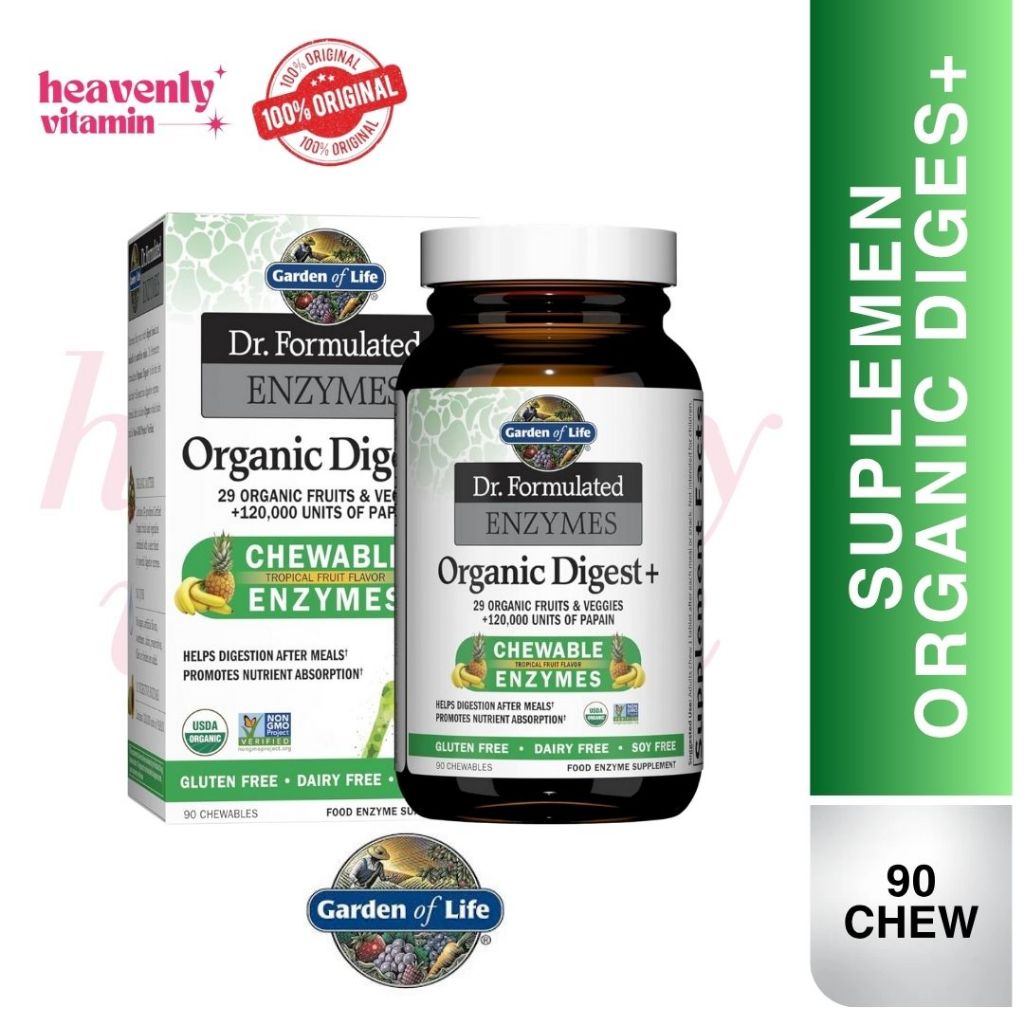 Jual Garden of Life Dr. Formulated Enzymes Organic Digest+ - 90 ...