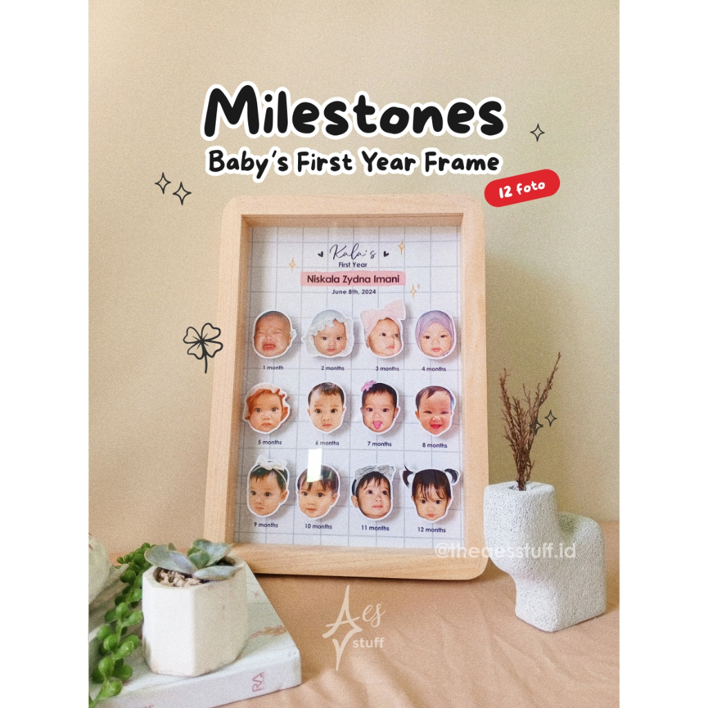 Jual POP UP Baby Milestone Frame (1-12 months) | Bingkai Wajah Bayi ...