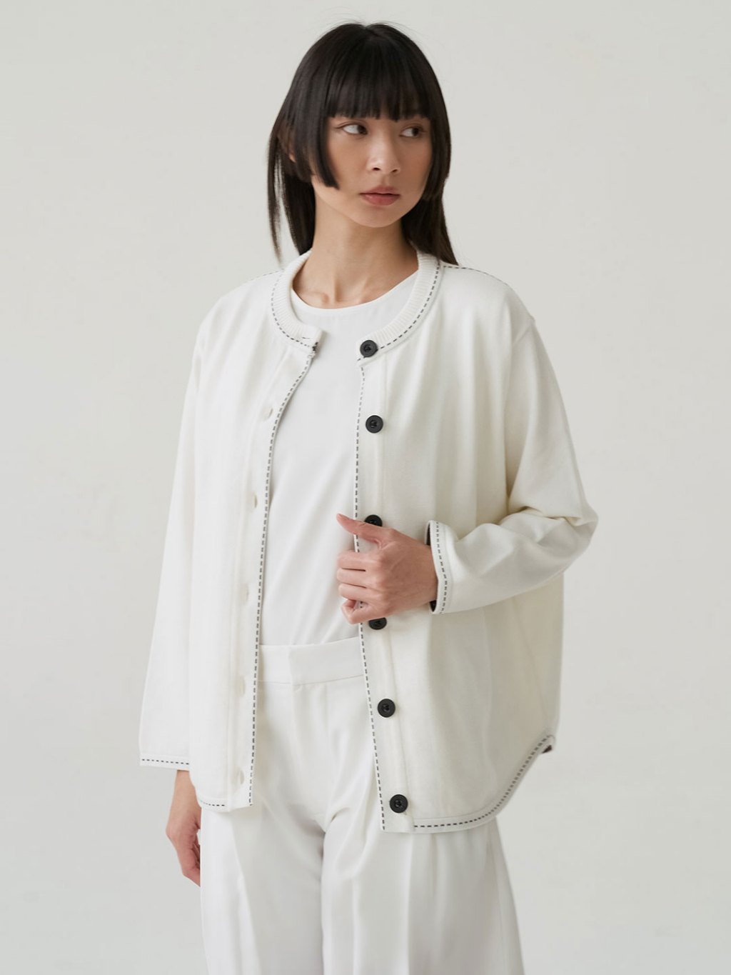 Jual InKano Alwyn -Outerwear rajut knitwear wanita dengan details ...
