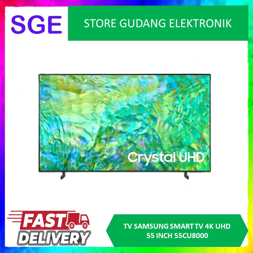 Jual TV SAMSUNG 55CU8000 SMART TV 55INCH CRYSTAL UHD 4K SLIM DESIGN ...