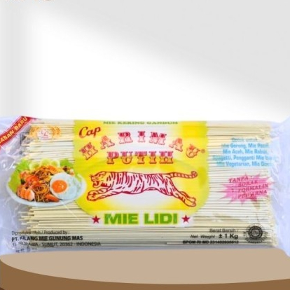 Jual Mie Lidi GL Cap Harimau Mie Gomak Mie Aceh Mie Medan putih 1 Kg ...