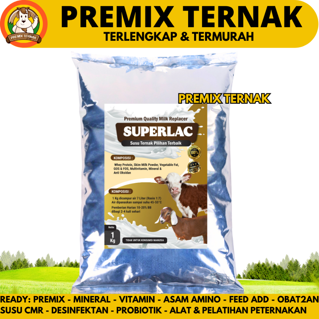 Jual SUPERLAC 1 KG - Susu Hewan Ternak Tambahan untuk Anak Kambing ...