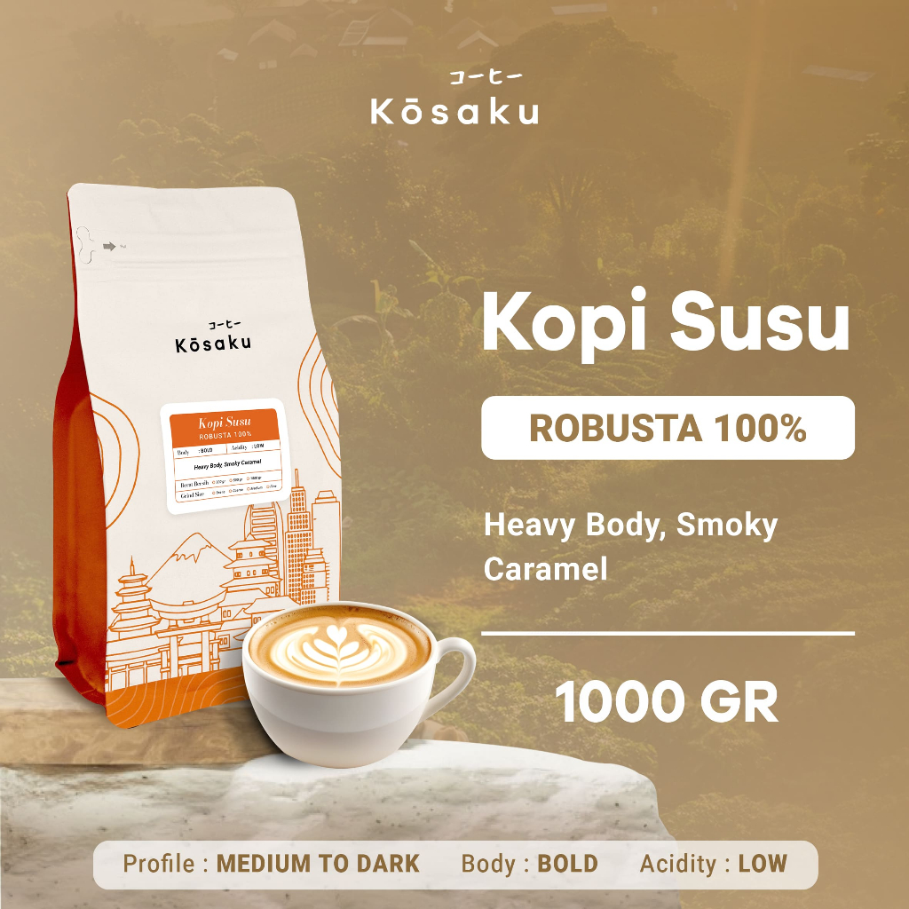 Jual Biji Kopi Bubuk Kopi Susu House Blend Latte Robusta Coffee Beans 1 ...