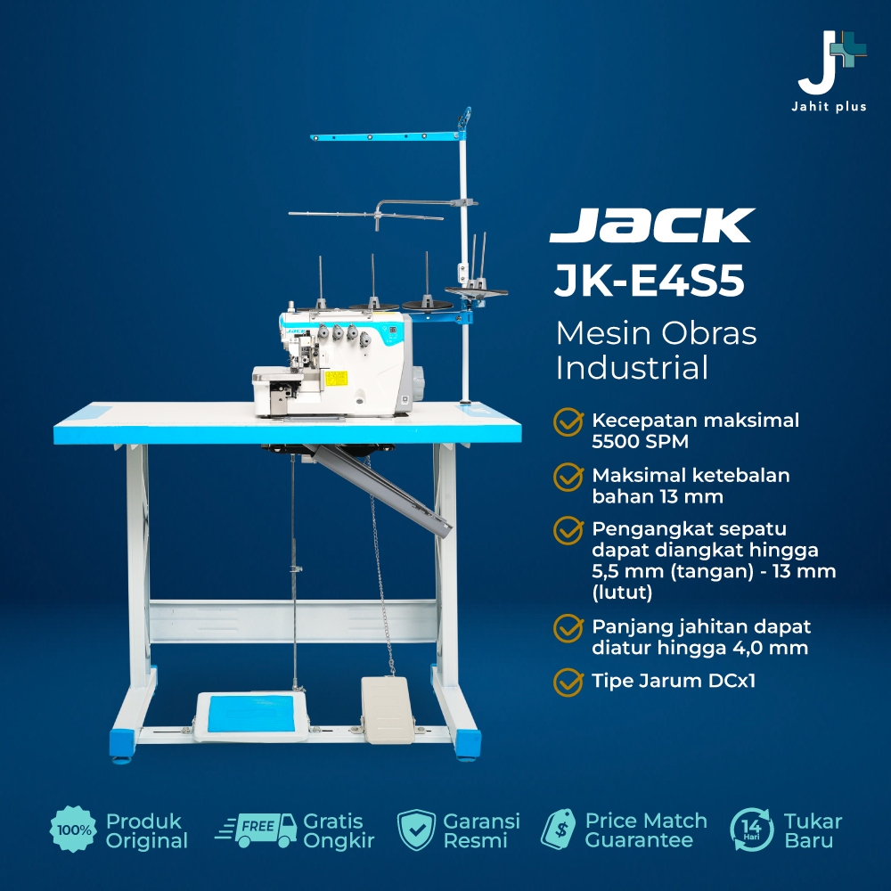 Jual Mesin Obras 4 Benang JACK JK- E4S -4 / JK E4 S Direct Drive Servo | Shopee Indonesia