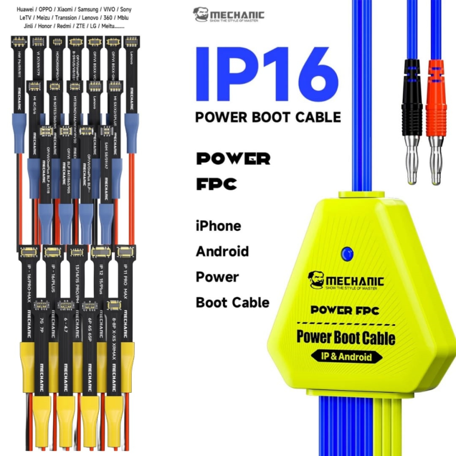 Jual KABEL POWER SUPPLY MECHANIC IPHONE ANDROID Power Boot Cable Power ...