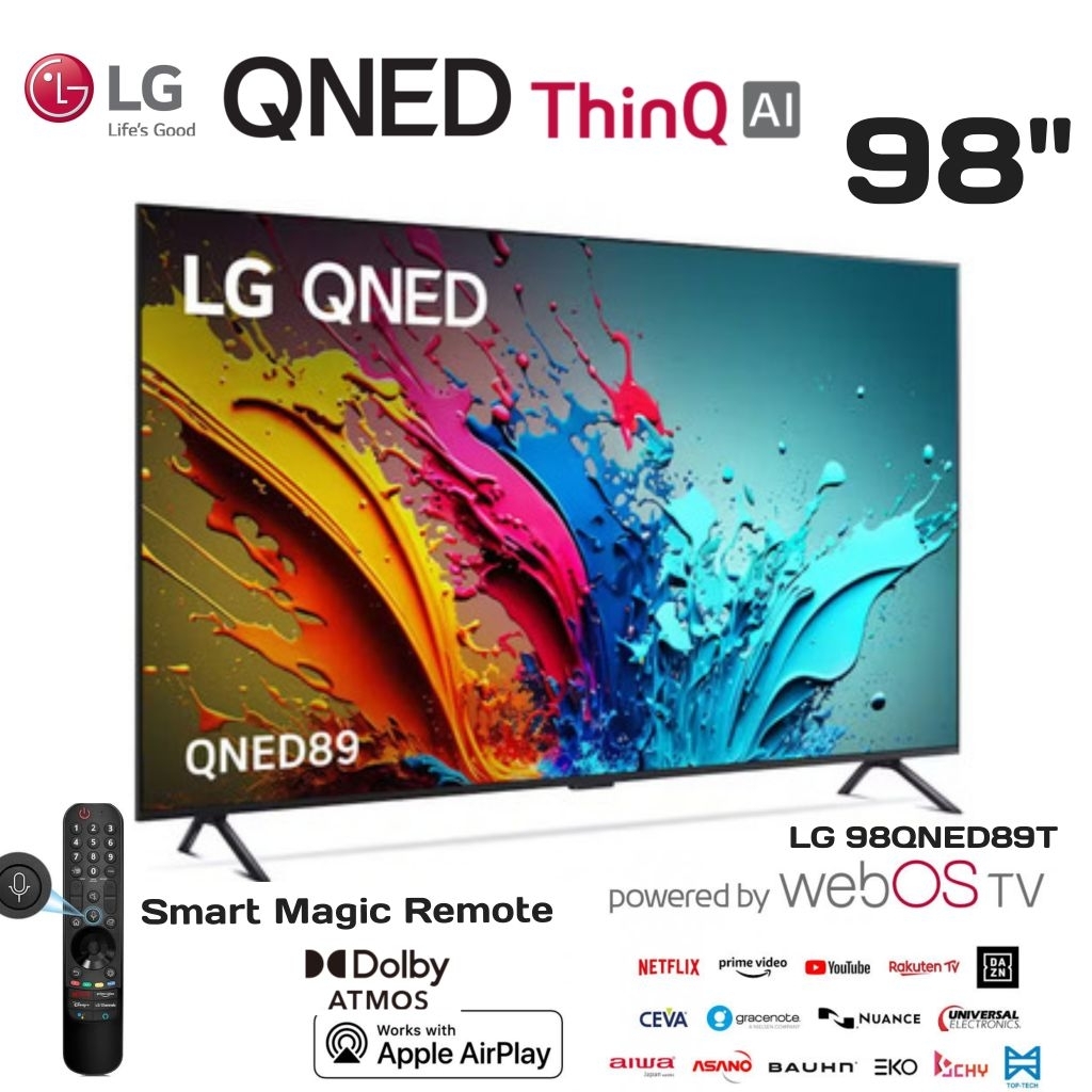 Jual STOCK TERBATAS! LG QNED TV ThinQ AI 98 Inch - BIG SCREEN Smart TV WebOS 98QNED89TSA Dolby ...