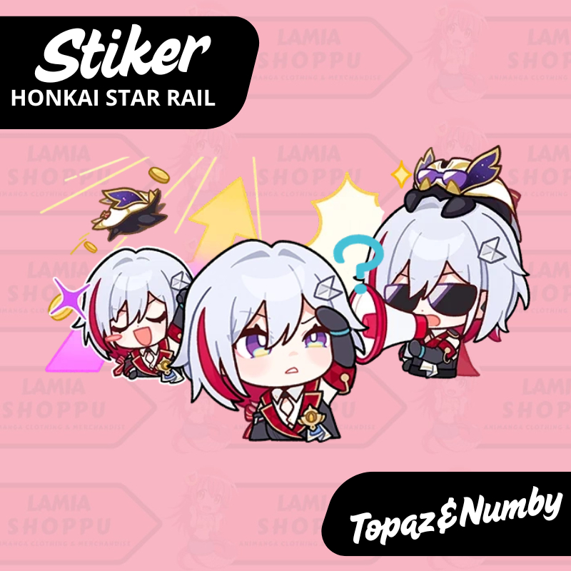 Jual Stiker Topaz and Numby Honkai Star Rail | Sticker Topaz And Numby ...