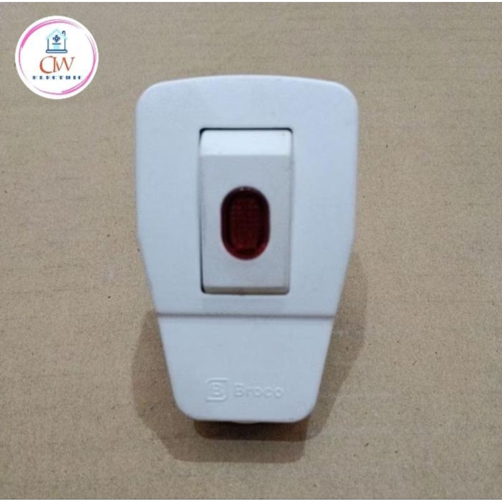 Jual steker/colokan kaki 2 model saklar on-off merk BROCO | Shopee ...