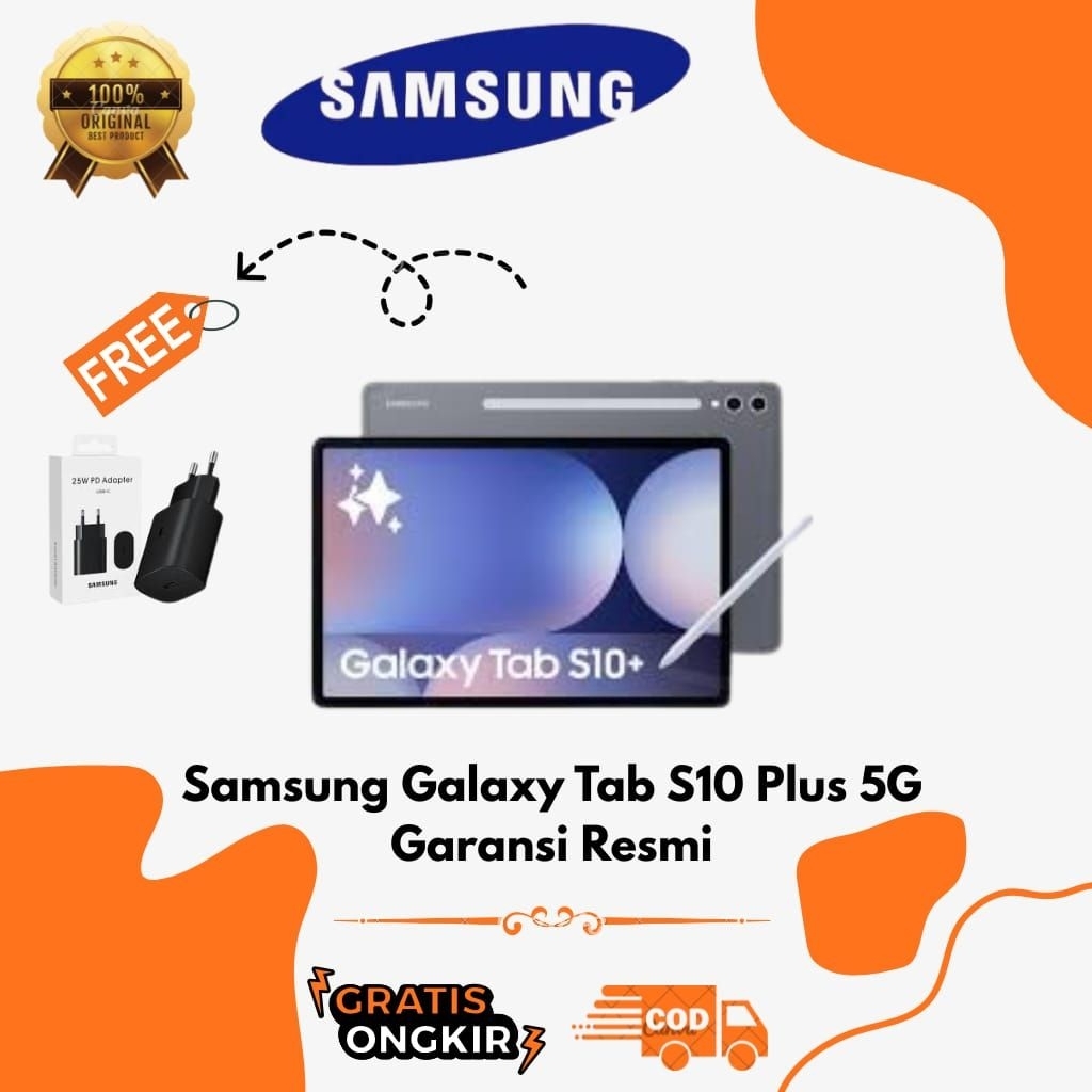 Jual (SEIN) Samsung Galaxy Tab S10+ Plus 5G | Wifi 12GB/256GB Garansi Resmi Indonesia | Shopee ...