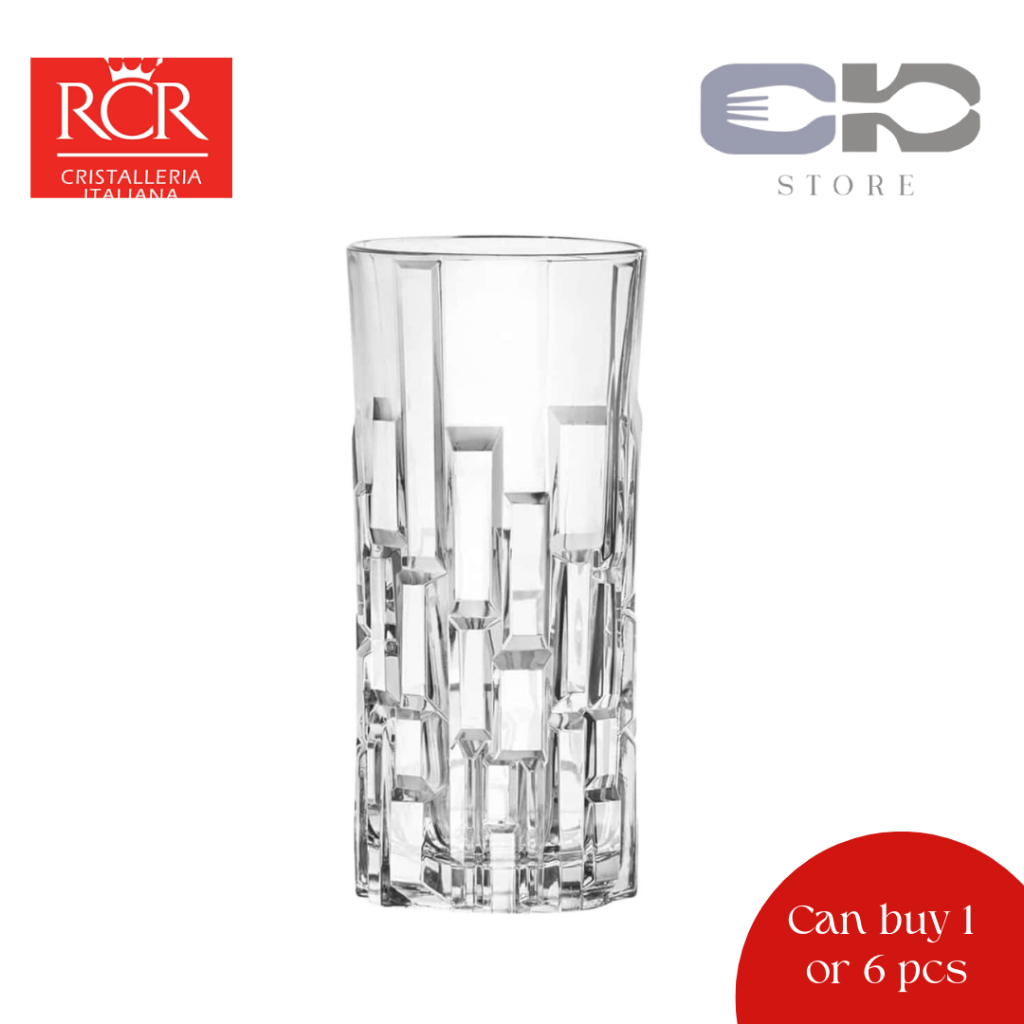 Jual Gelas Aesthetic - Gelas Cafe - RCR Etna Highball Tumbler 340ml Crystal Glasses | Shopee ...
