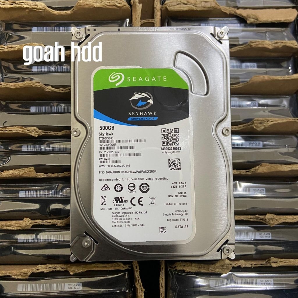 Jual Hardisk 500GB Seagate Skyhawk Sata internal 3.5 Baru HDD 500GB For ...