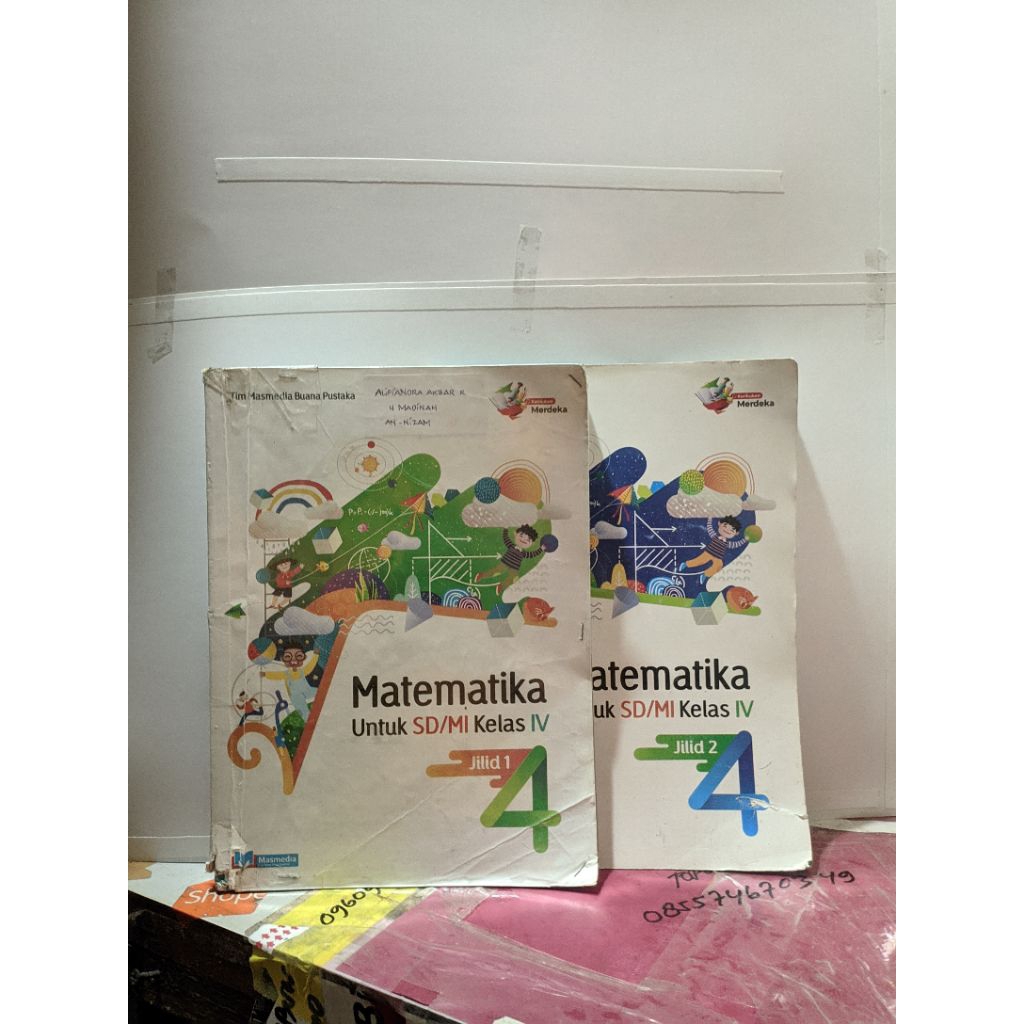 Jual Buku Matematika Untuk SD/MI Kelas IV/4 Jilid 1 Dan 2 Kurikulum Merdeka Masmedia | Shopee ...