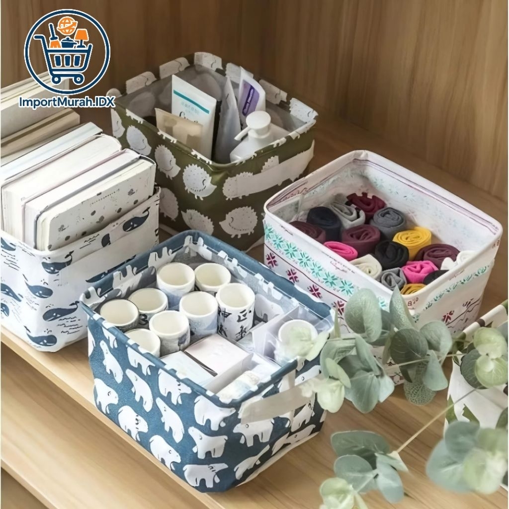 Jual Storage Box Keranjang Perlengkapan Rumah Multifungsi Box Organizer ...