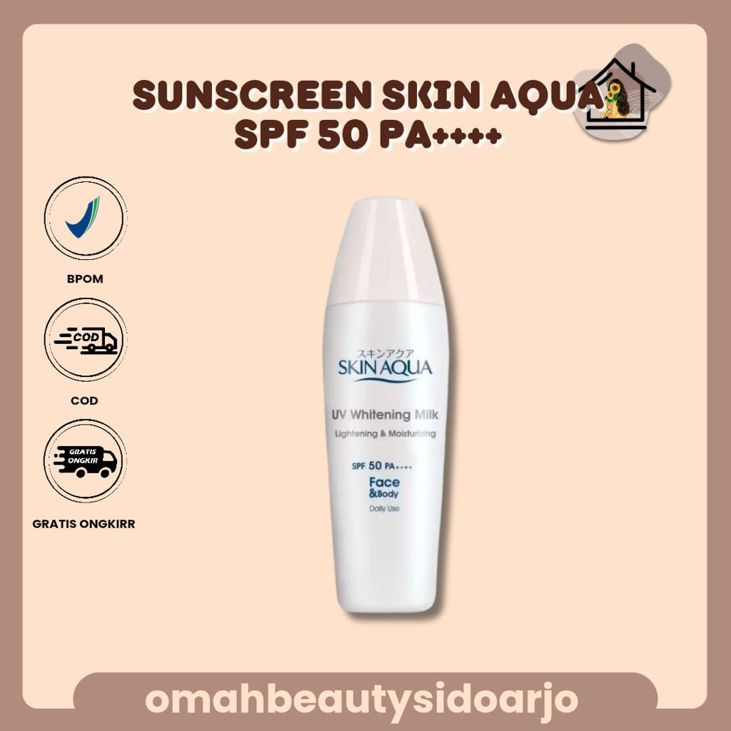 Jual SKIN AQUA UV WHITENING MILK SPF 50 PA++ | Shopee Indonesia