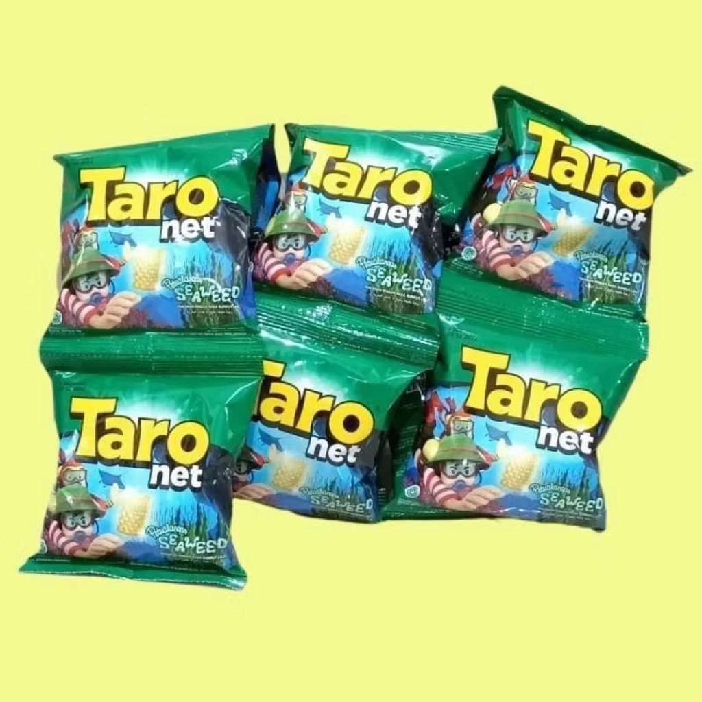 Jual Taro Net Seaweed rumput laut 1 renceng isi 10 bgks x 17 gram ...