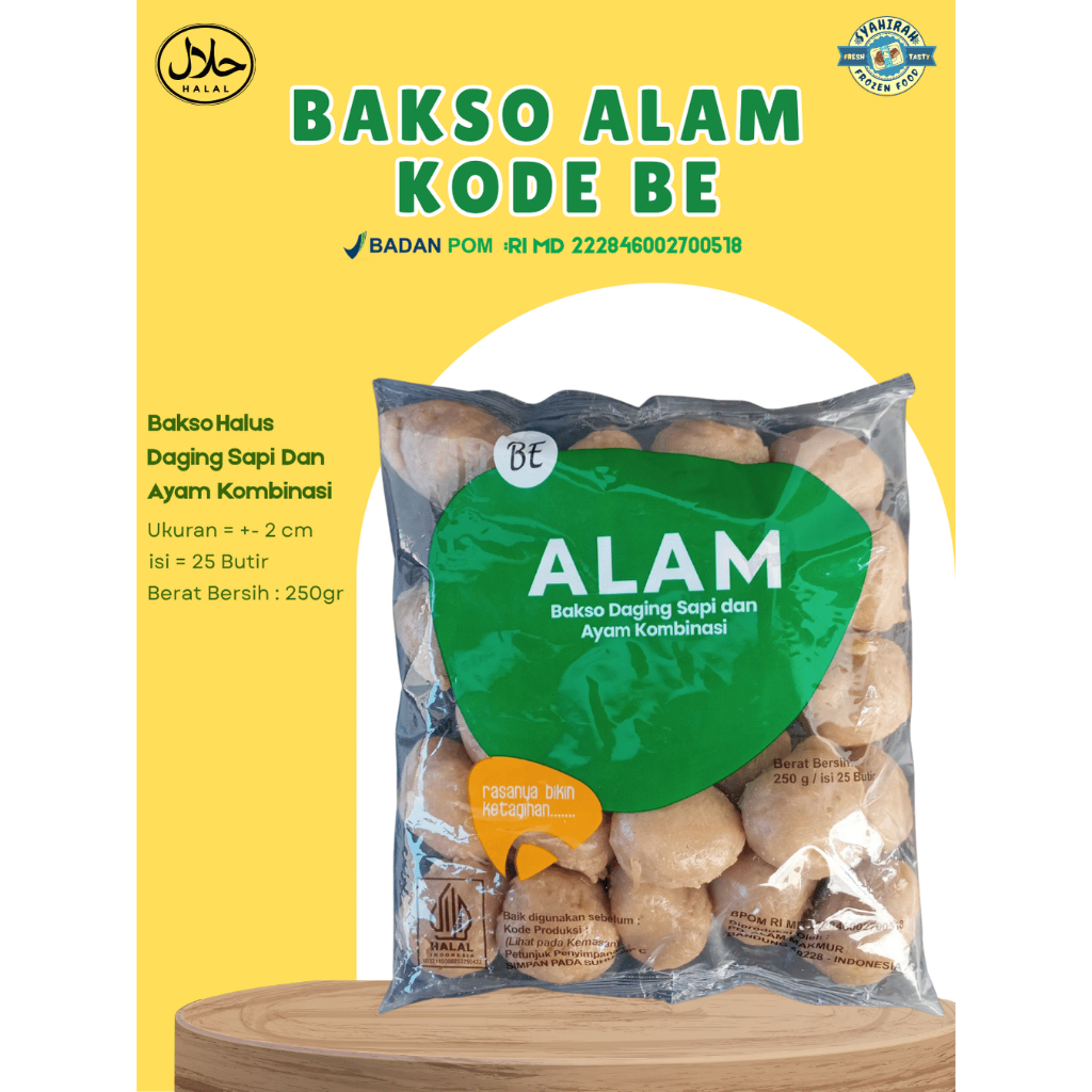 Jual SYAHIRAH FROZEN - Baso Alam Super Kode BE isi 25 - HALAL - Daging ...