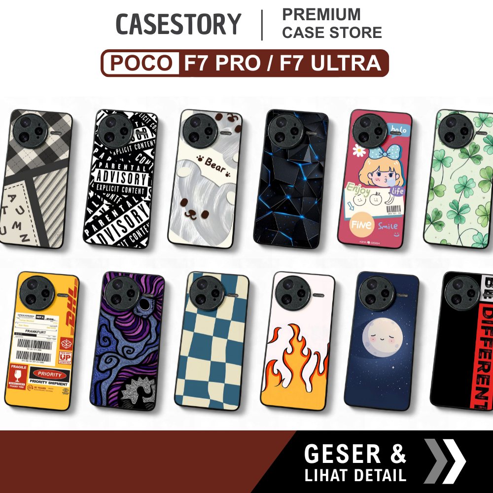 Jual [PREMIUM] Case Casing HP POCO F7 PRO ULTRA Aesthetic Lucu Custom ...