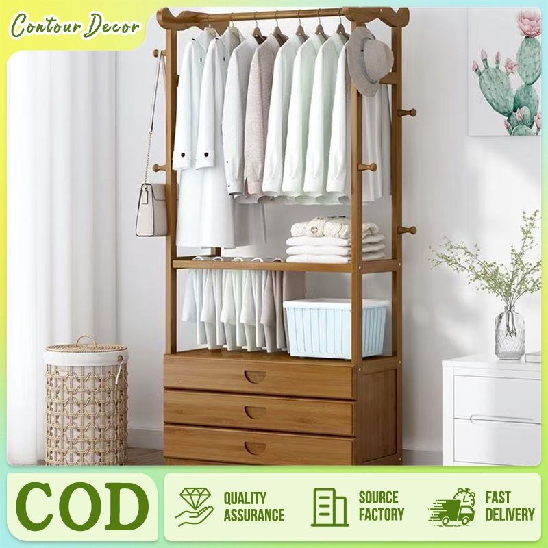 Jual Lemari Baju Minimalis Modular - Kombinasi Pintu Terbuka + Laci ...