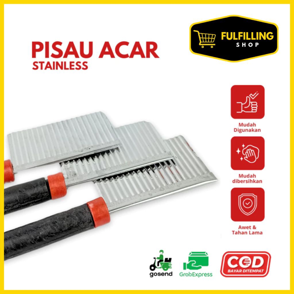 Jual PISAU ACAR GERIGI NIKEL DN Pemotong Kentang Timun Wortel | Shopee ...