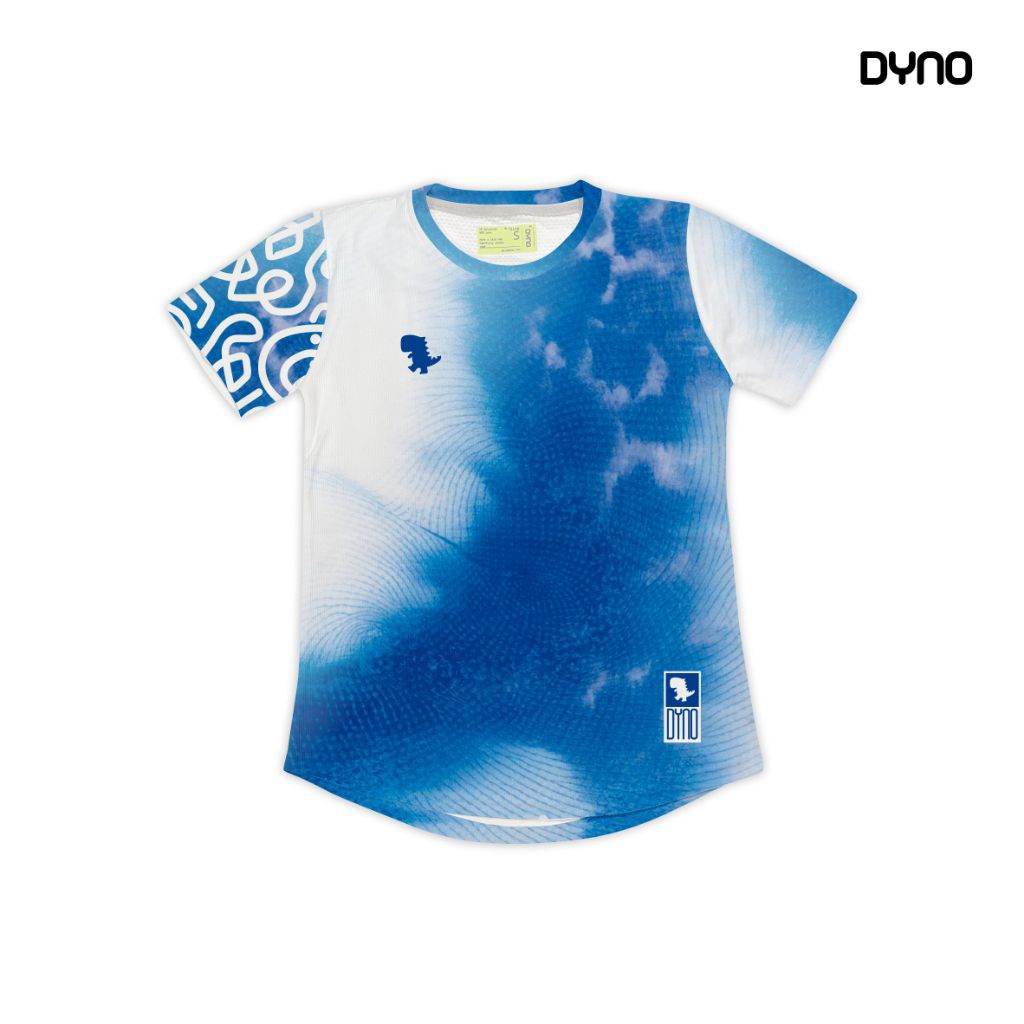 Jual DYNO - blue ethnic running jersey (Female Fit) | Shopee Indonesia