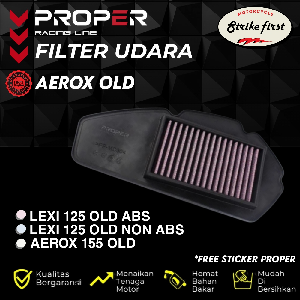 Jual FILTER UDARA PROPER RACING LINE SARINGAN UDARA RACING MOTOR LEXI ...