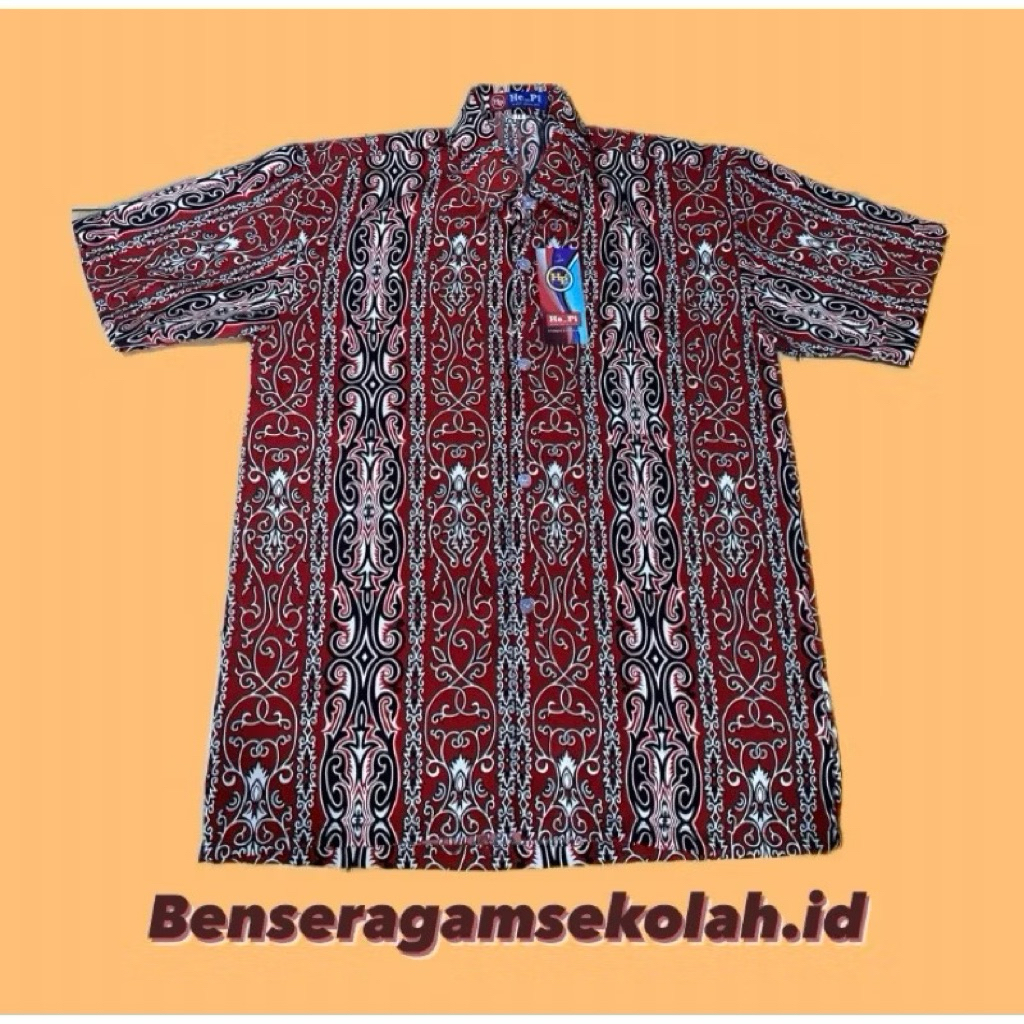 Jual Batik Gorga Batak Lengan Pendek (HEPI) | Shopee Indonesia