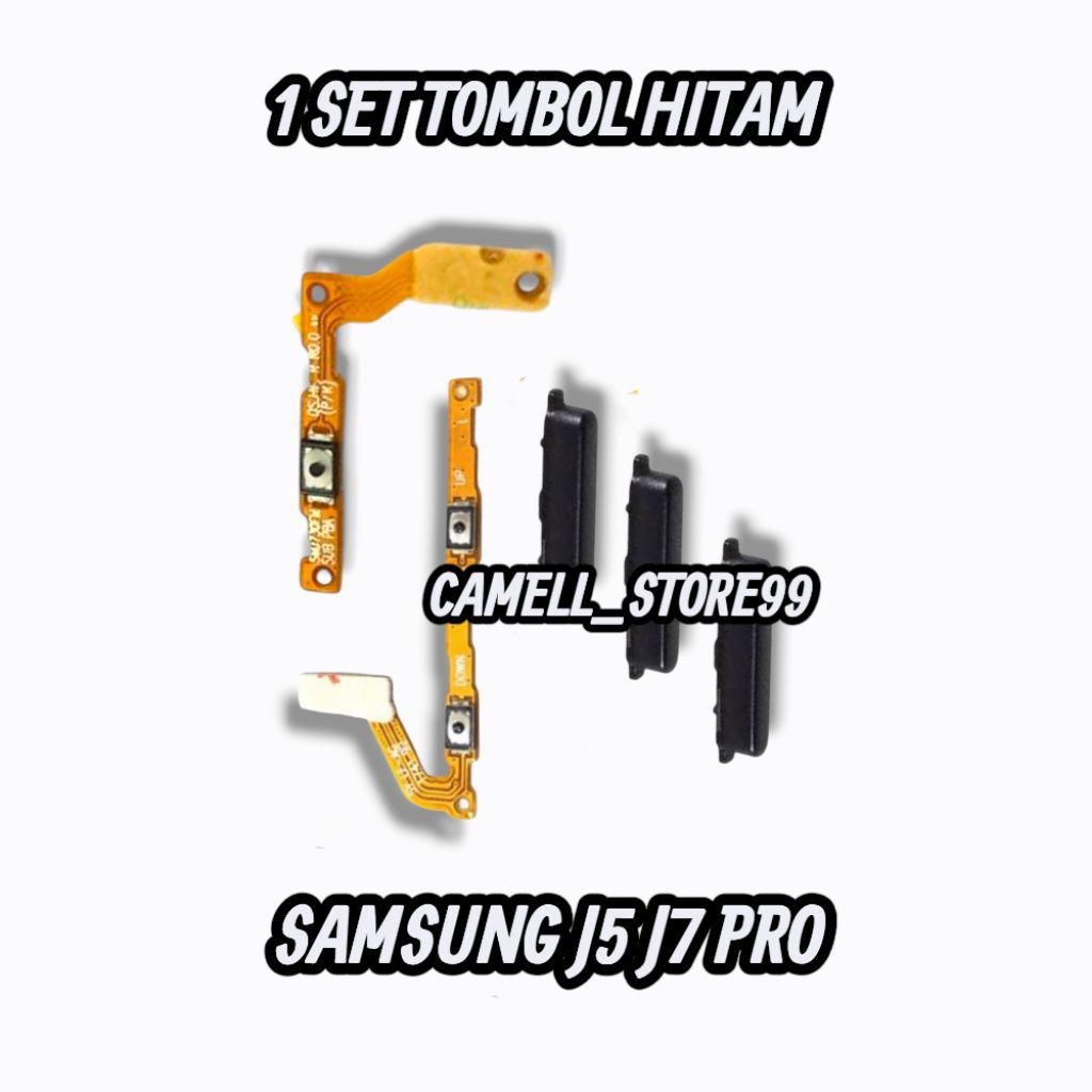 Jual Tombol Luar Flexible On Off Volume Samsung J5 Pro J7 Pro Komplit | Shopee Indonesia