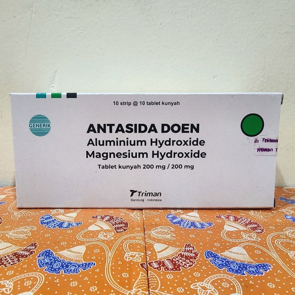 Jual ANTASIDA DOEN TRIMAN | OBAT MAAG GERD | BOX ISI 100 | TABLET ...