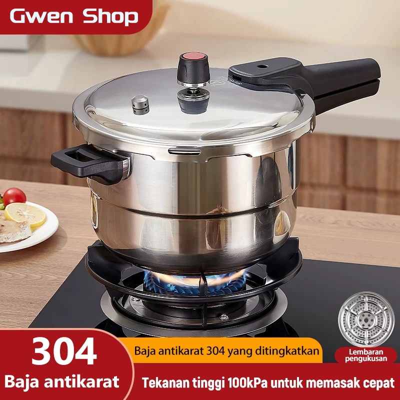 Jual Gwen Panci Presto Teflon Pressure Cooker Micro Pressure Cooker Pot Daging Empuk Anti ...