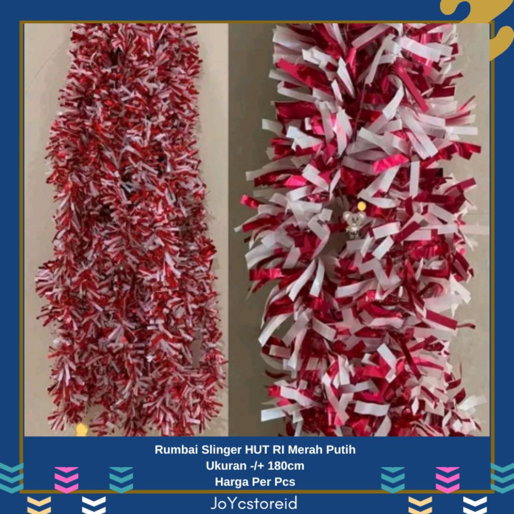 Jual Slinger Merah Putih Warna | Rumbai Slinger Merah Putih | Rumbai ...