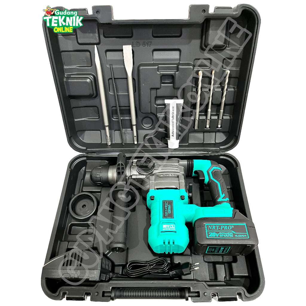 Jual NRT PRO Mesin Rotary Hammer CORDLESS NRT PRO HX28DC 20V / Mesin ...