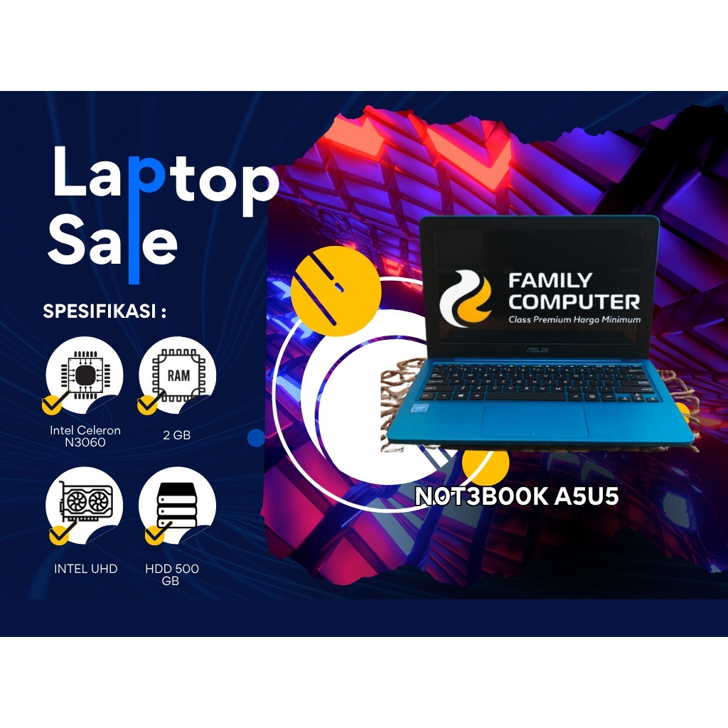 Jual NOTEBOOK ASUS E202S|INTEL CELERON-N3050|INTEL UHD GRAPHIC|RAM 2GB ...