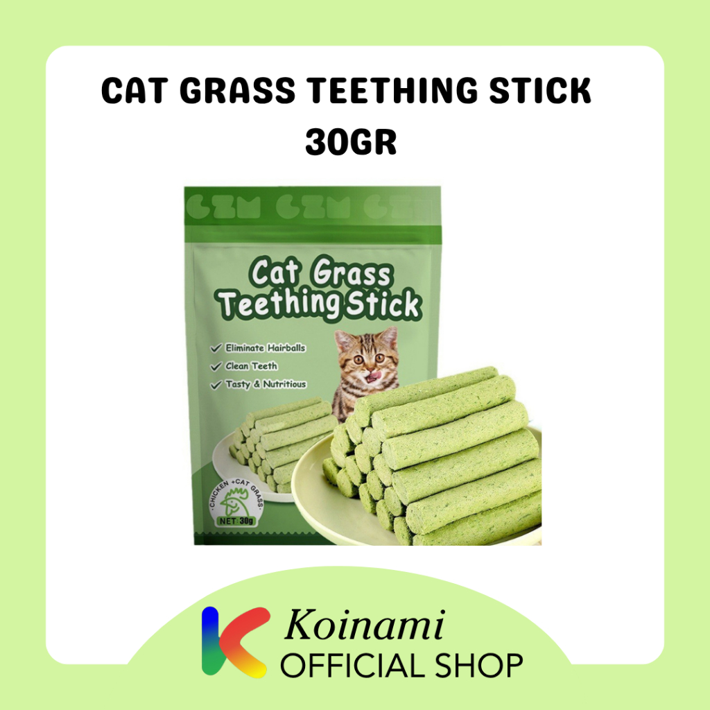 Jual Cat Grass Teething Stick 30gr - Snack Rumput Alami Rasa Ayam ...