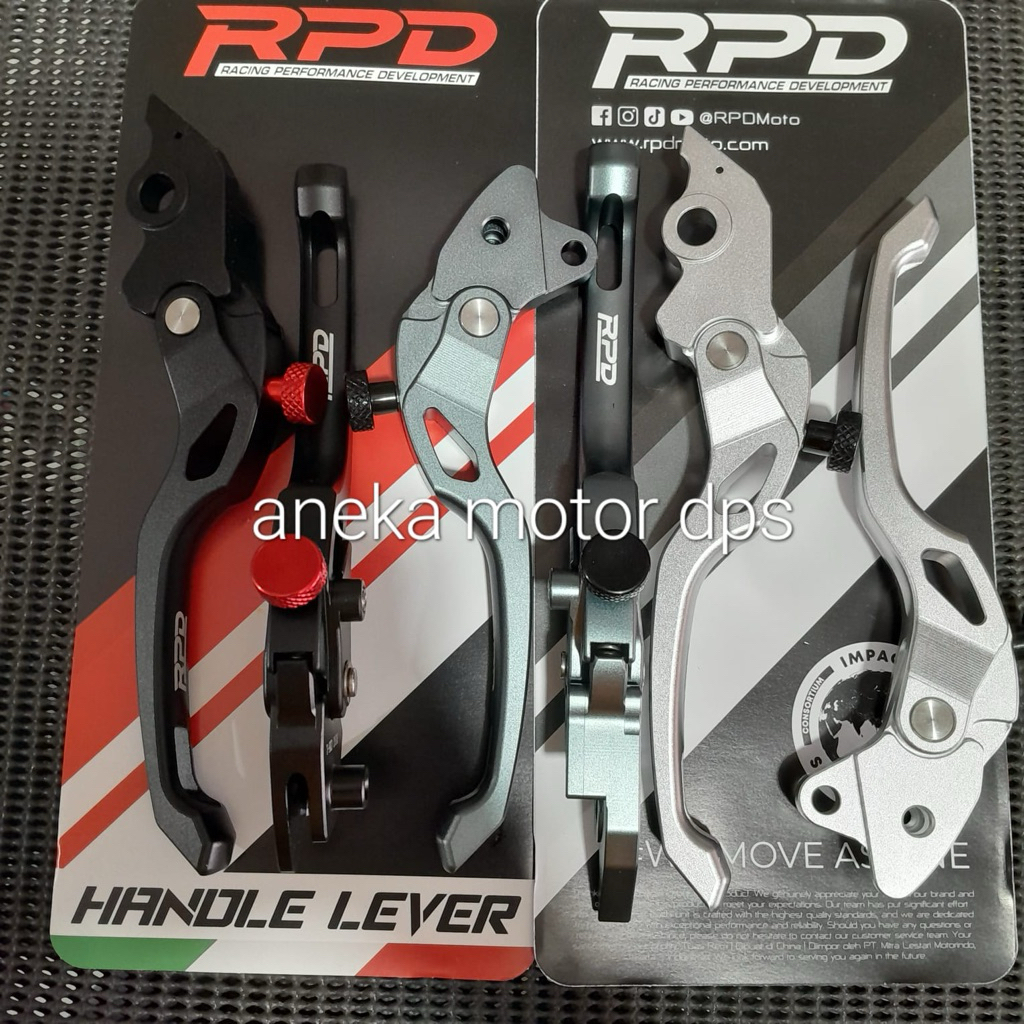 Jual HANDLE LEVER / HANDLE REM RPD AERION HITAM TITANIUM SILVER BEAT ...