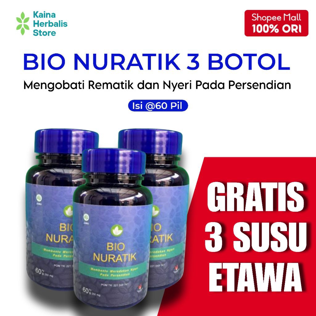 Jual Bio Nuratik Memperkuat tulang, gigi dan sendi, meredakan Nyeri ...