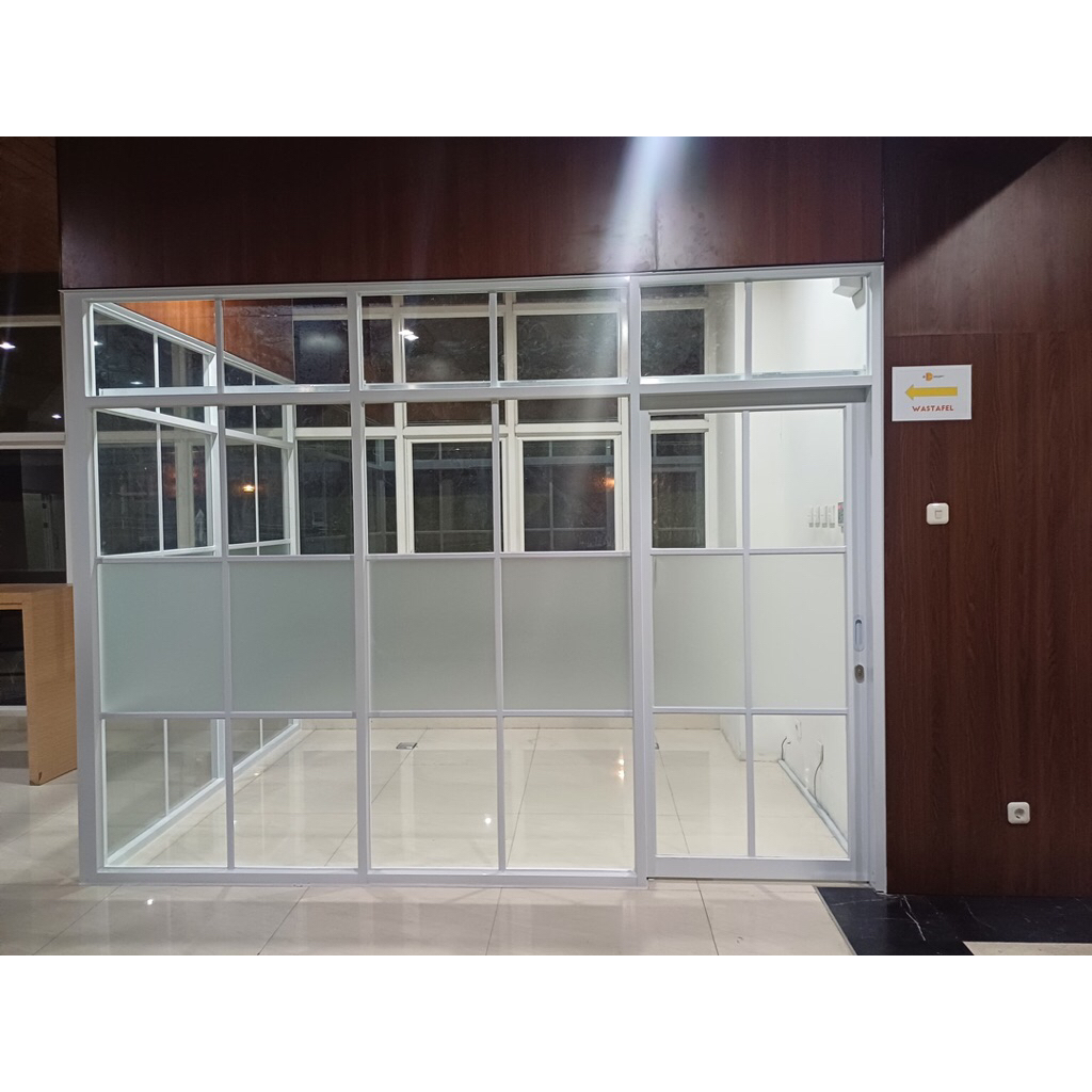 Jual Partisi Aluminium Kaca Kantor Partisi Ruang Kantor Pembagi Ruangan ...