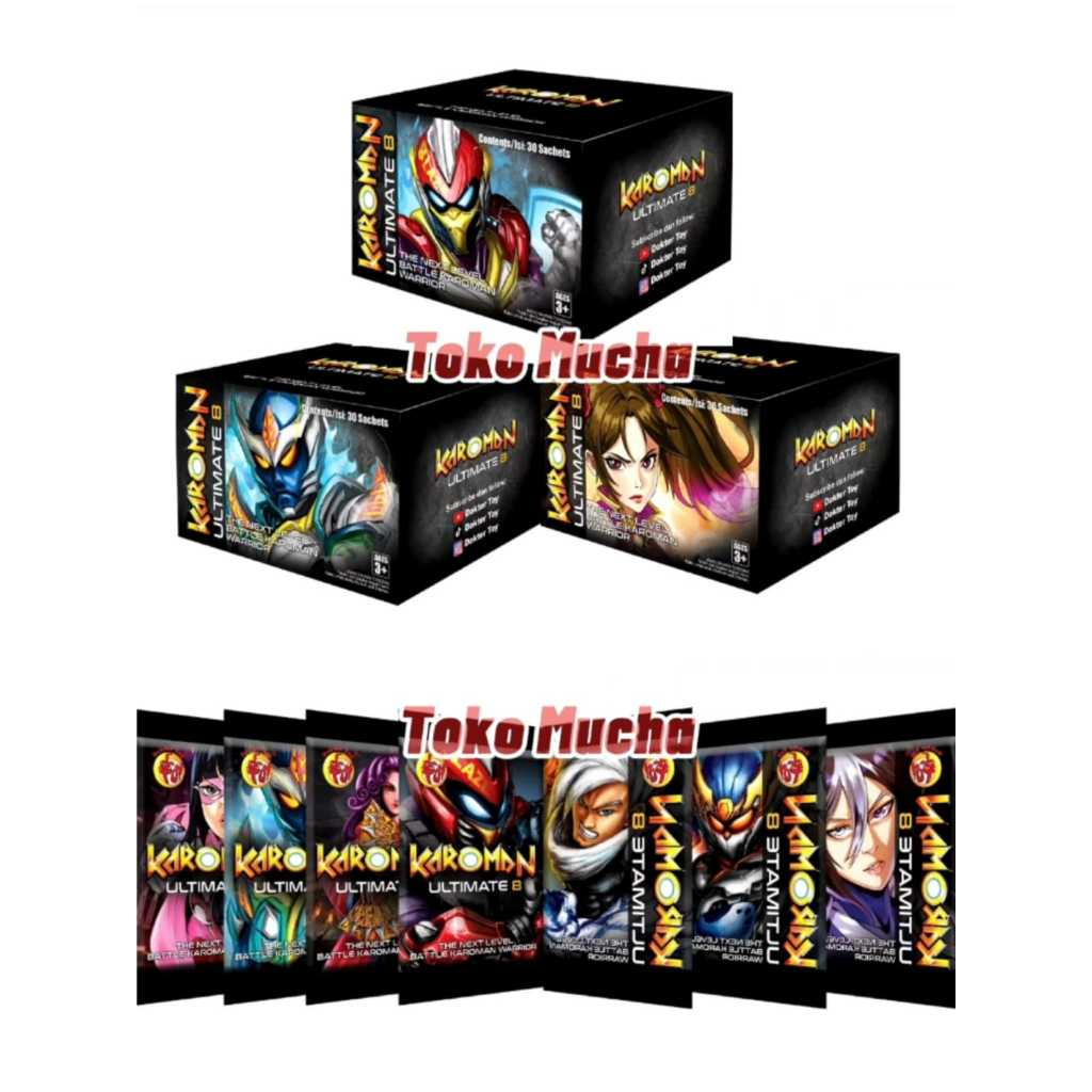 Jual [1Box Puzzle] New Karoman Ultimate 8 the next level Battle Karoman ...