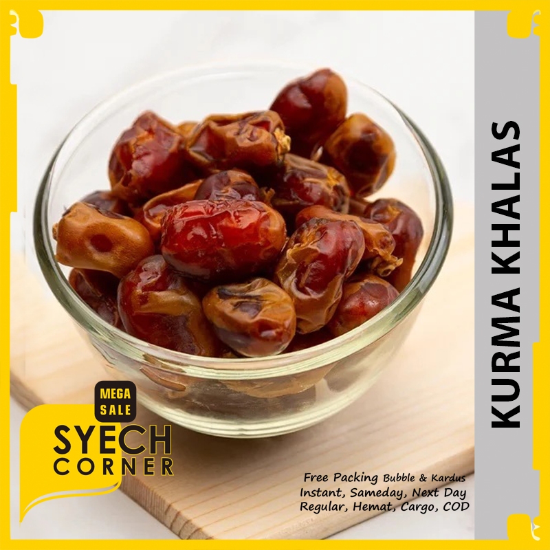 Jual Kurma Khalas Saad 1kg Natural Emirati Dates Al Saad | Shopee Indonesia