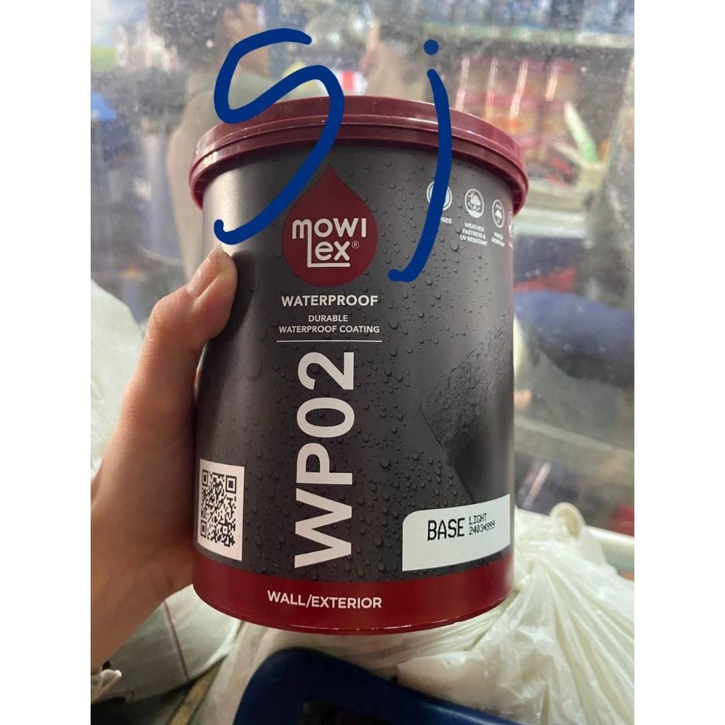 Jual CAT WATERPROOFING 1KG MOWILEX WP02 PUTIH/ MOWILEX WATERPROOF WP02 ...