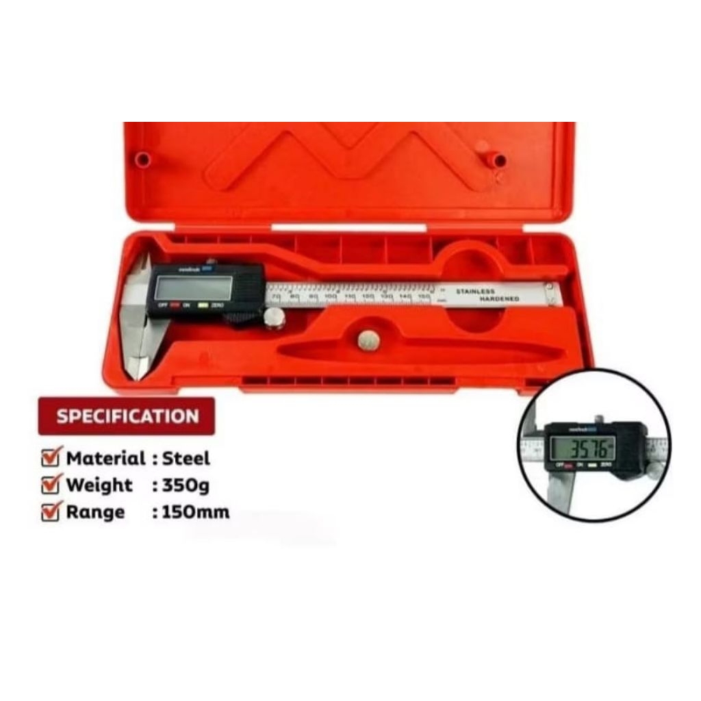 Jual Digital Vernier Caliper | Jangka sorong sigma | 6" 8" 12" | 150-300mm | Shopee Indonesia