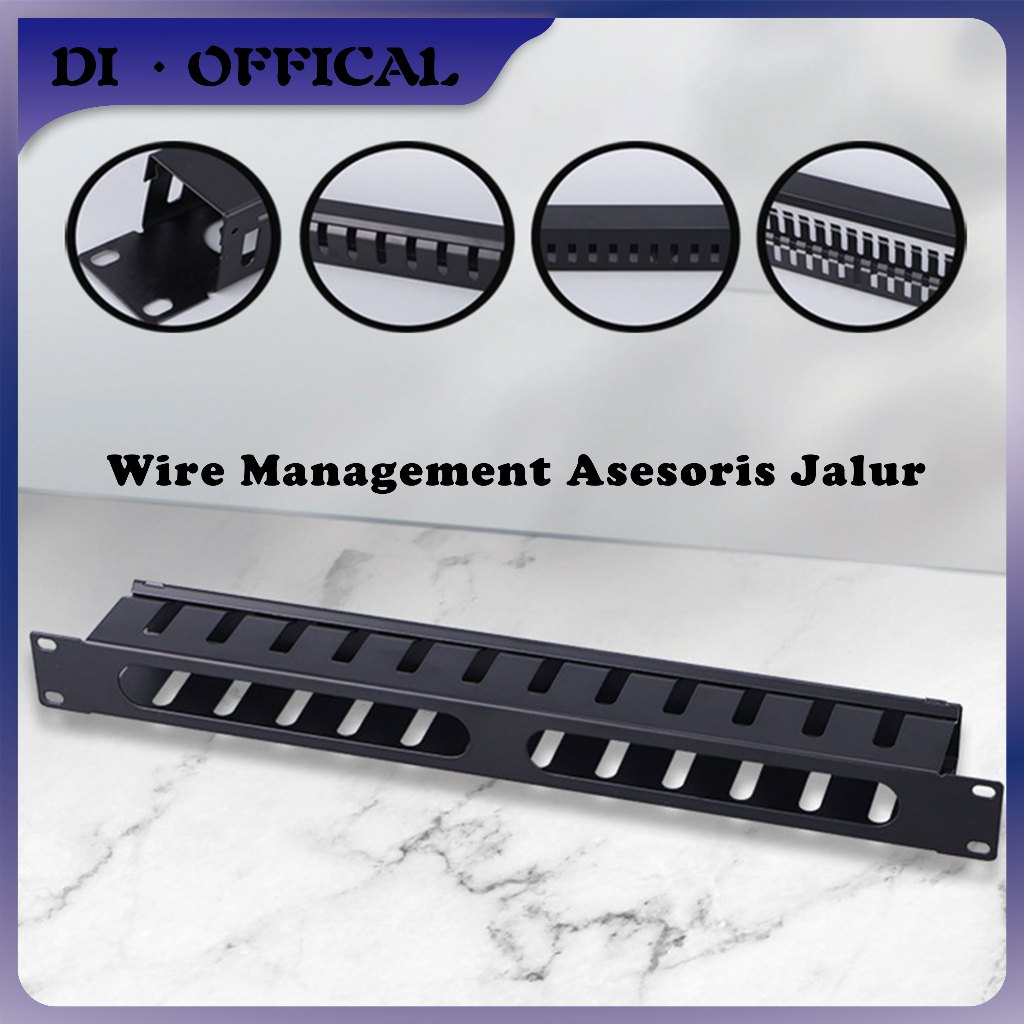 Jual Vention Kabel Manager 1U 19 Inci Wire Management 1u Metal Cable ...