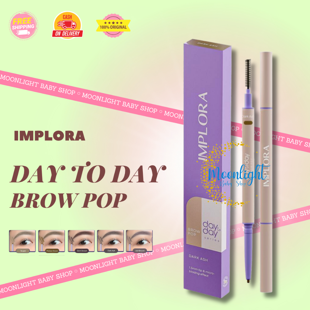 Jual Implora Day To Day Series Brow Pop | Pensil Alis Implora | Shopee ...