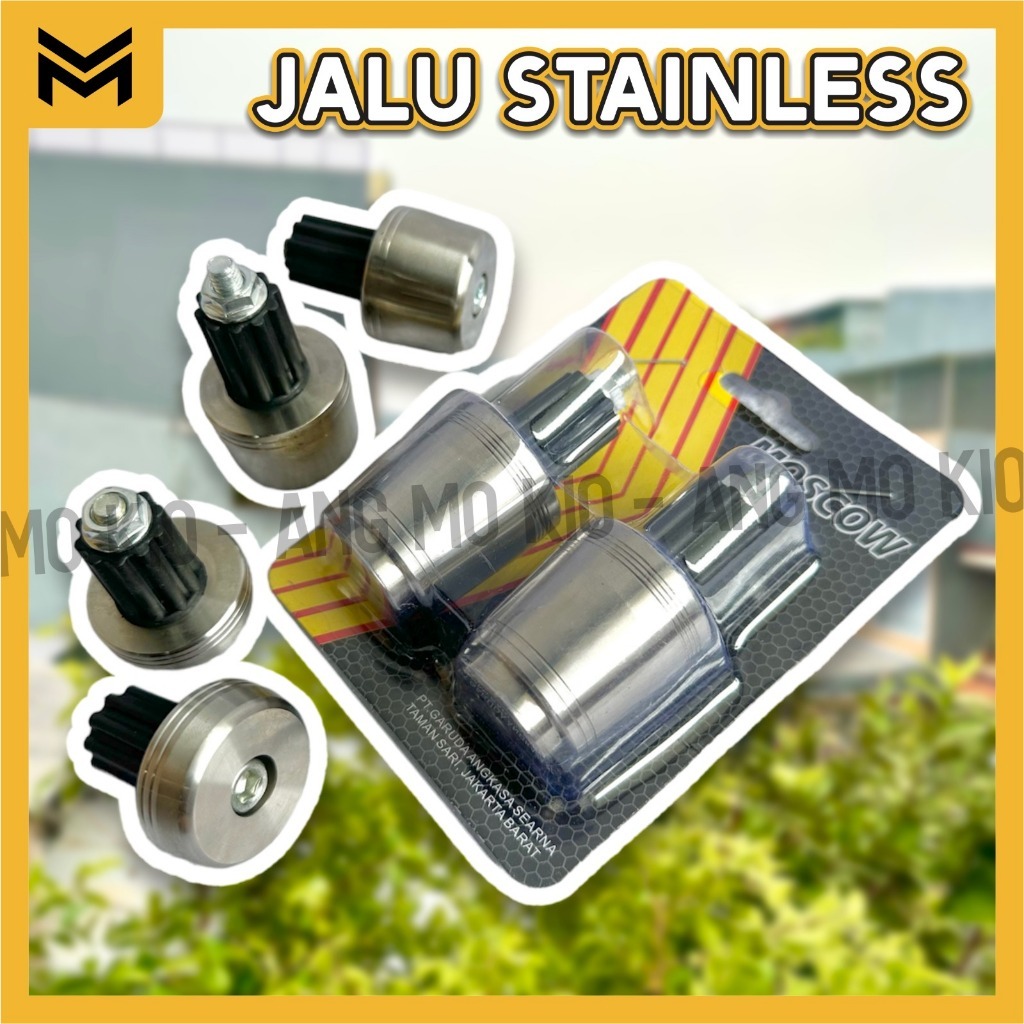 Jual Jalu Stang Motor Besi StainLess Chrome MODEL BESAR SUDAH PLUS BAUT ...