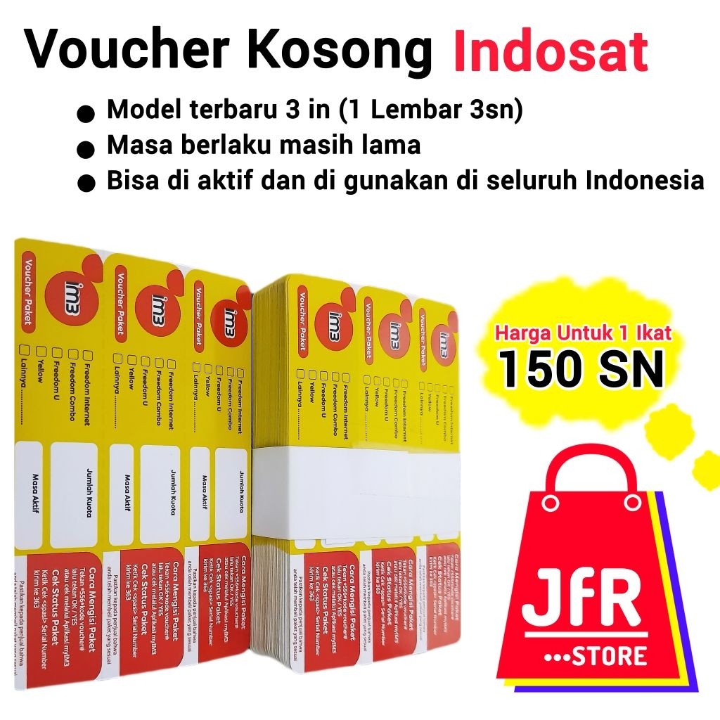 Jual 1 IKAT VOUCHER KOSONG INDOSAT VOUCHER IM3 | Shopee Indonesia