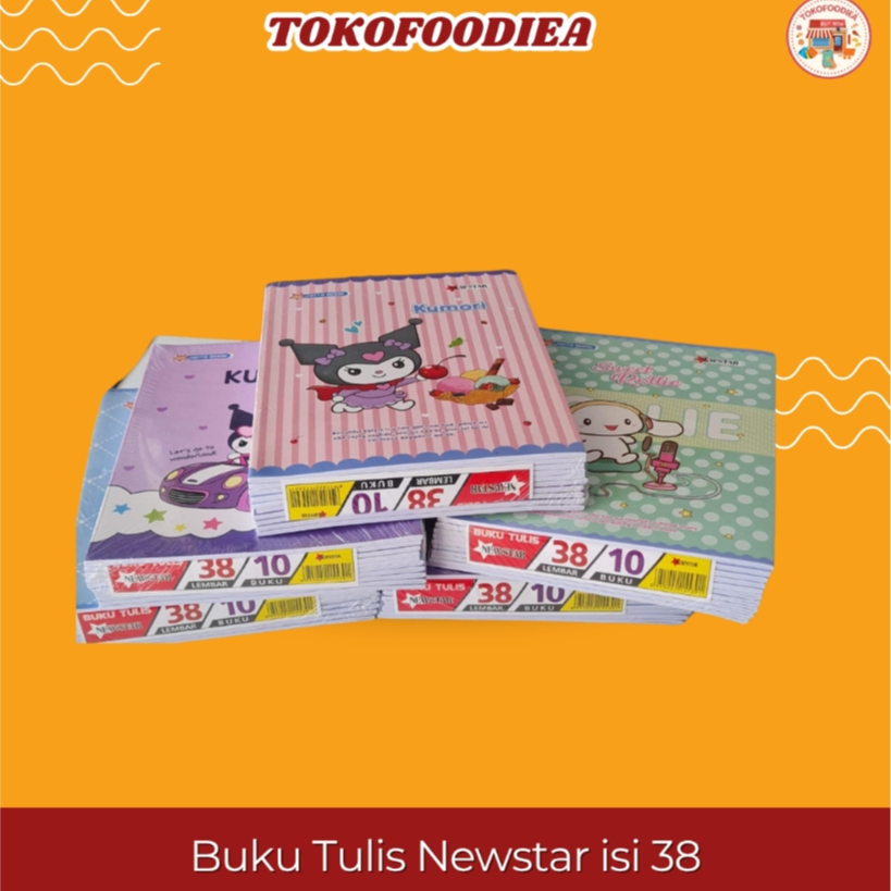 Jual Buku Tulis Newstar 10 Buku Isi 38 Lembar Buku Tulis Kuromi Buku ...
