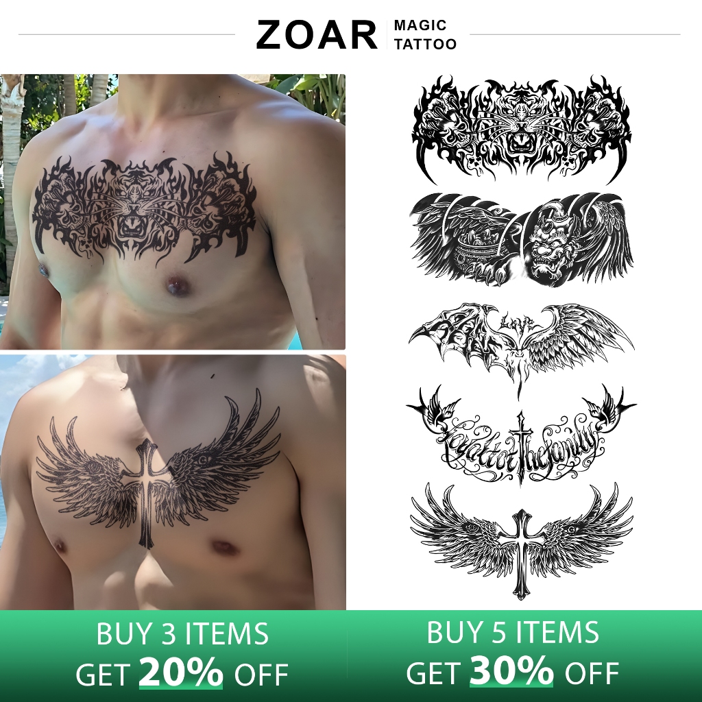 Jual ZOAR Y45 Stiker Tato Sementara [Model Payudara Besar] Dekorasi ...