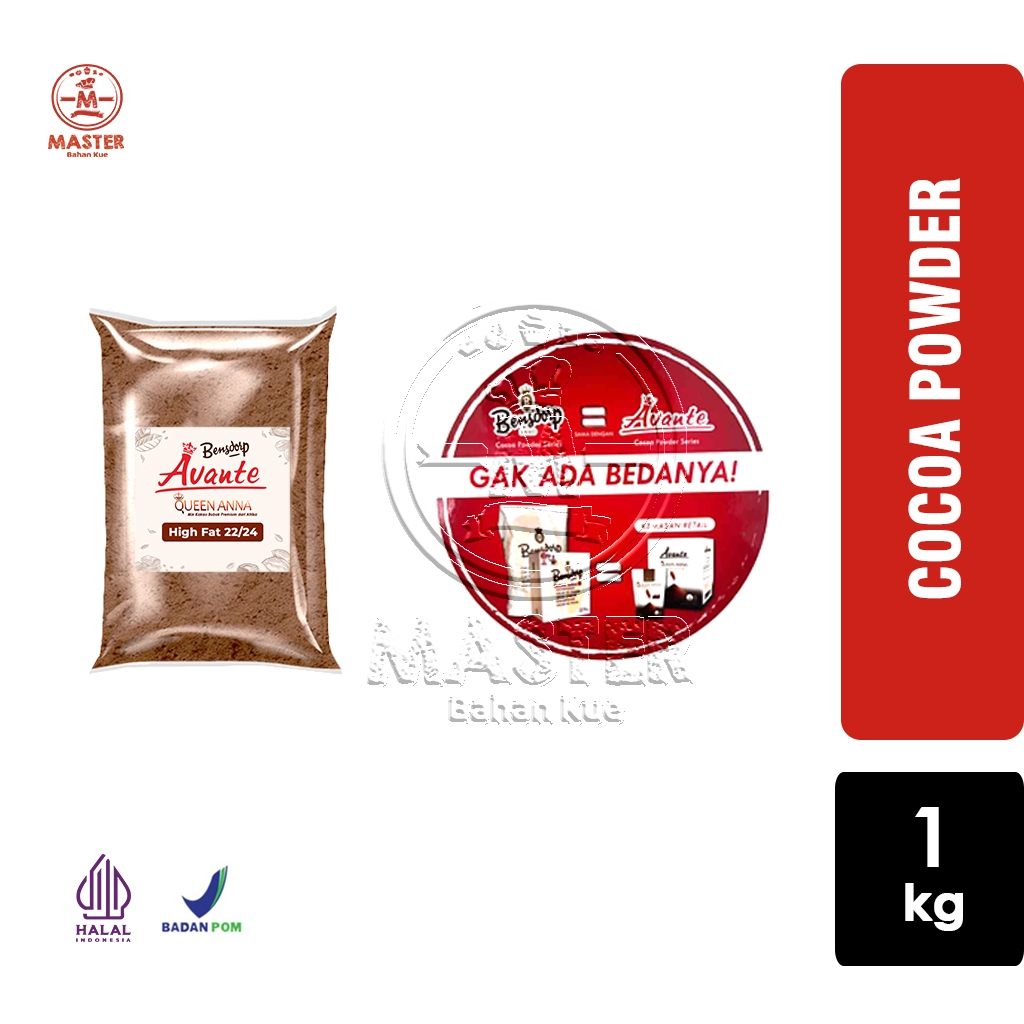 Jual Bensdorp Cokelat Bubuk Avante Queen Anna Cocoa Powder [1 Kg ...