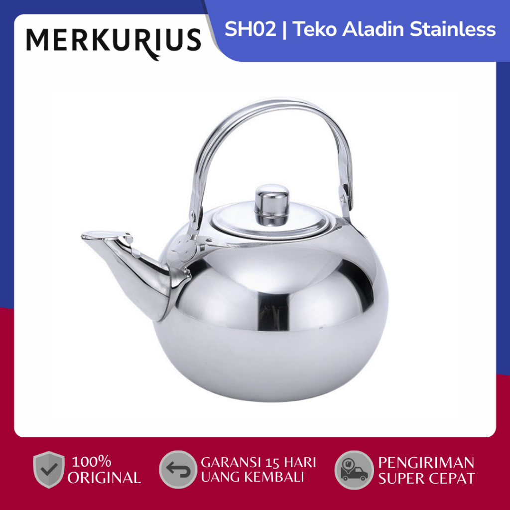 Jual Merkurius Store - Teko Aladdin Stainless Steel Saringan Teh ...