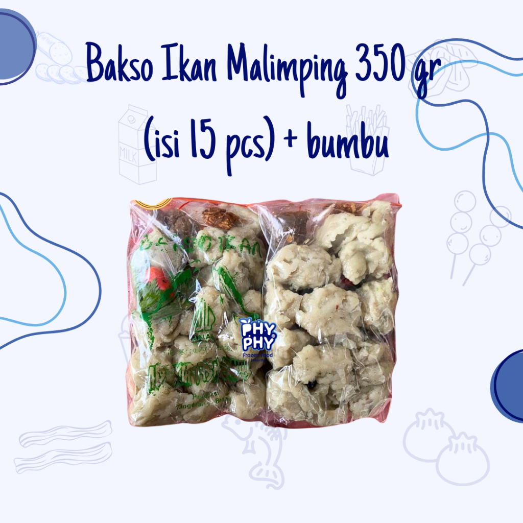 Jual Bakso Ikan Malimping 350 gr isi 15 pcs dengan bumbu | Bakso Ikan ...